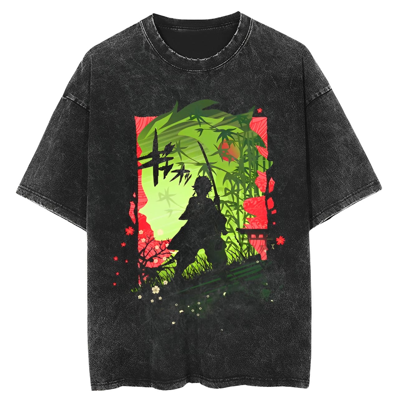 T-Shirt Demon Slayer Tanjiro Jungle | Irosuki